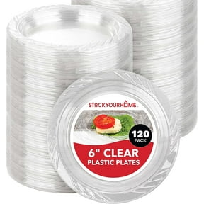 Clear Plastic Dessert Plates