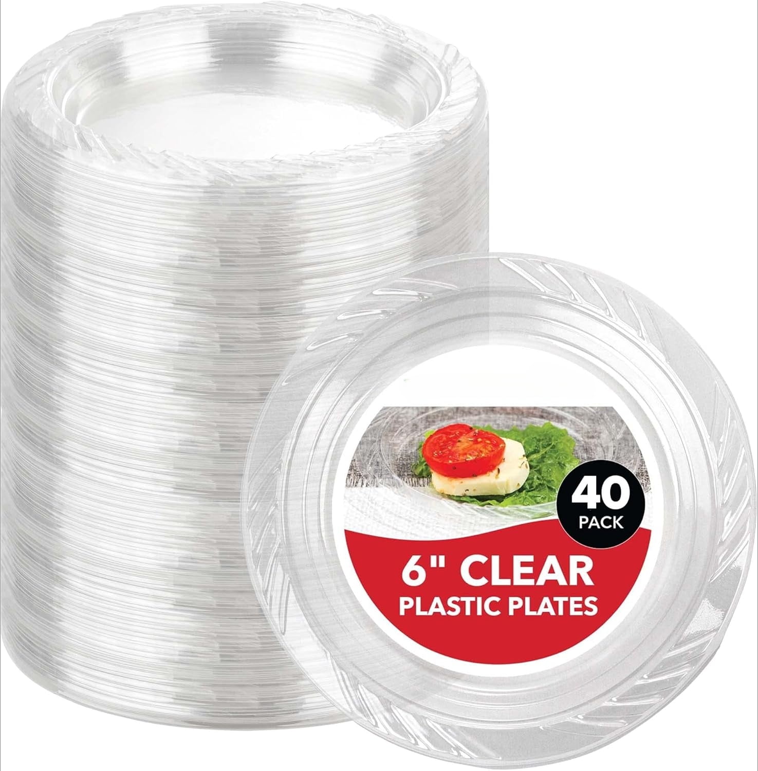 Clear Plastic Dessert Plates Flexible Disposable Clear Plates for ...