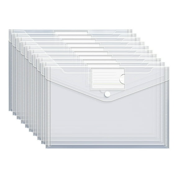Clear Plastic Document Envelope Waterproof File Organizers For Office ...