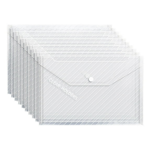 Clear Plastic Document Envelope Waterproof File Organizers For Office ...