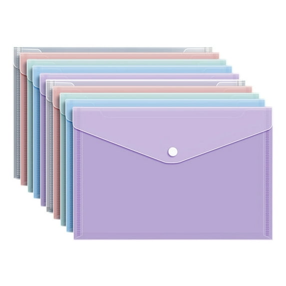 Clear Plastic Document Envelope Waterproof File Organizers For Office ...