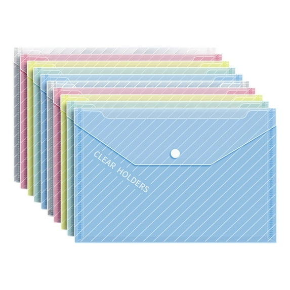 Clear Plastic Document Envelope Waterproof File Organizers For Office ...