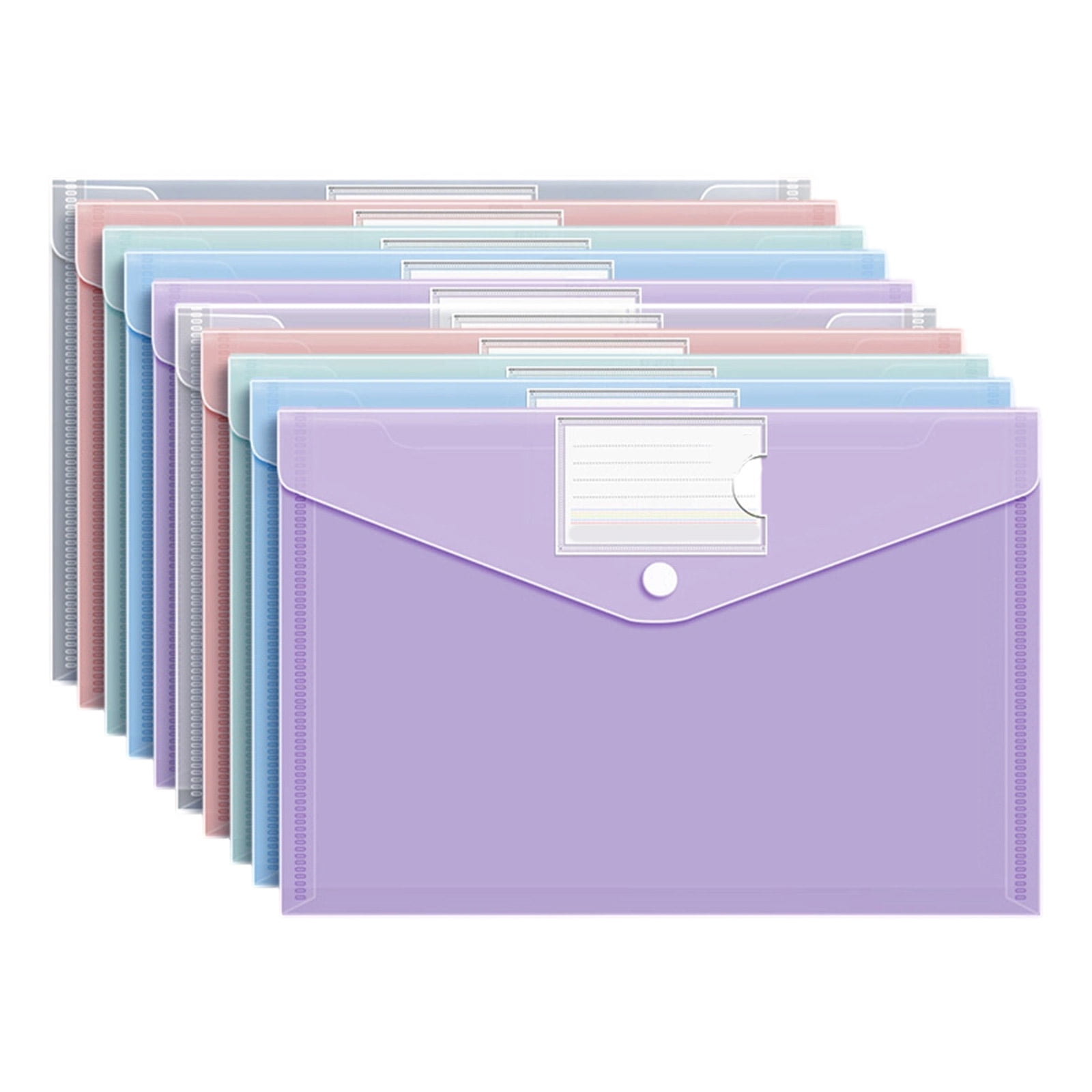 Clear Plastic Document Envelope Waterproof File Organizers For ...