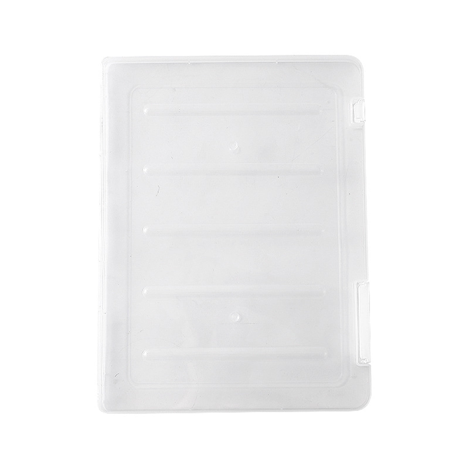 Clear Plastic Document Storage Box Stackable File Organizer Case for ...