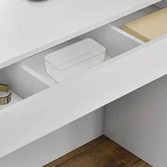 Clear Plastic Drawer Organizer Box for Desk and Cabinet Storage ...