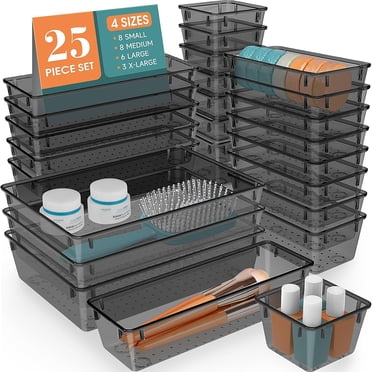 YBM HOME Bamboo Drawer Organizer Boxes for Home, Kitchen, and Office ...
