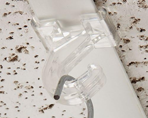 Clear Plastic Drop Ceiling Hooks with Hinge - One Piece Grid Ceiling ...