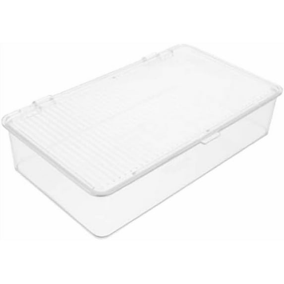 Clear Plastic Dust-Proof Knife and Fork Box with Lid Small Flatware ...