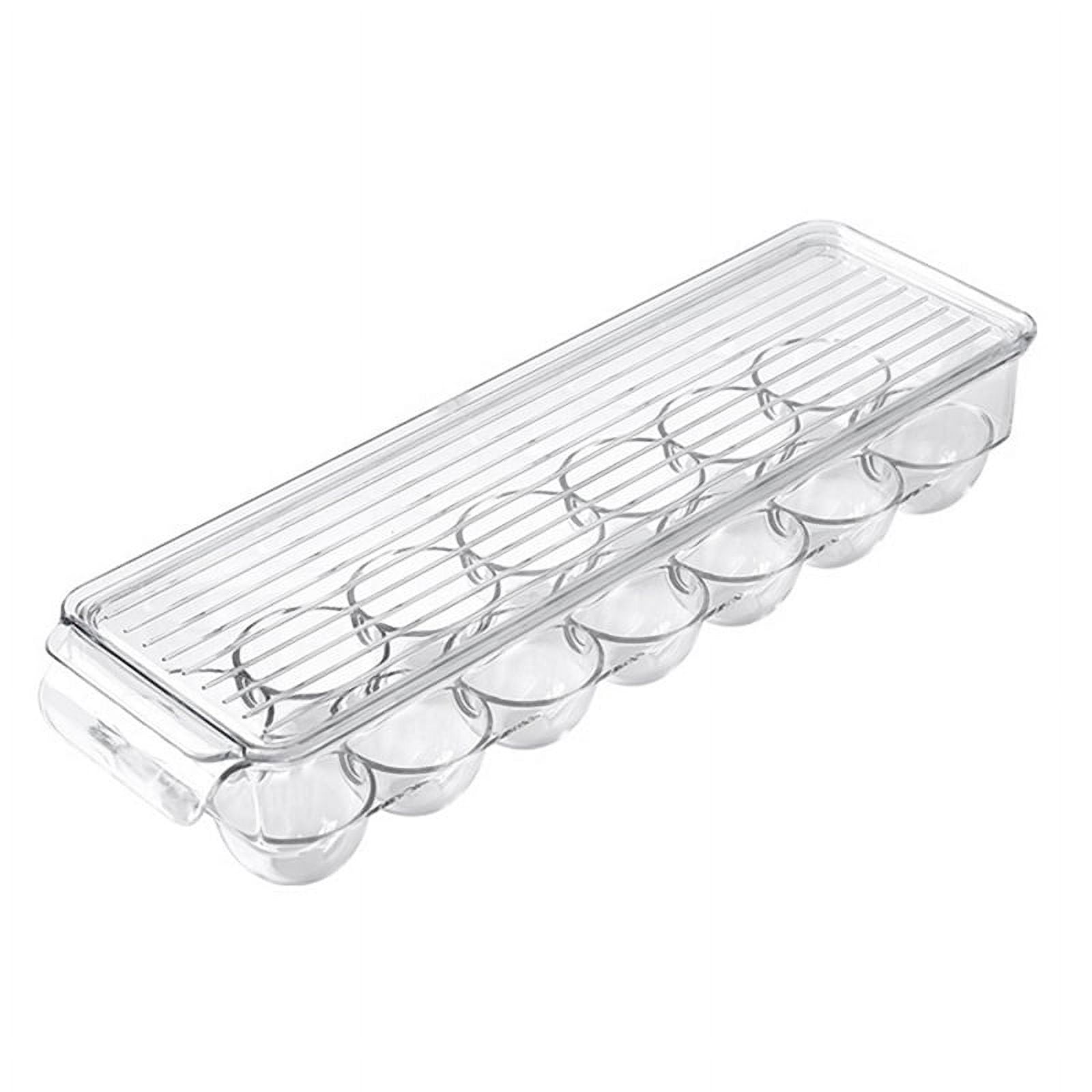Clear Plastic Egg Holder - 14 Egg Tray Holder - Free Fridge Organizer ...