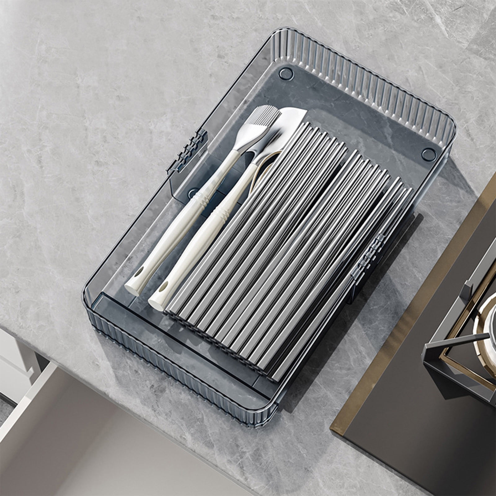 Clear Plastic Expandable Drawer Organizer | Retractable Partition ...