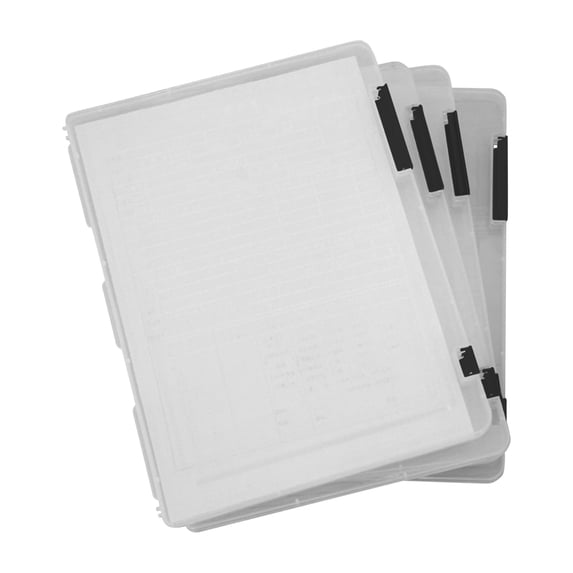 Clear Plastic File Storage Box | Transparent Document Organizer Case ...