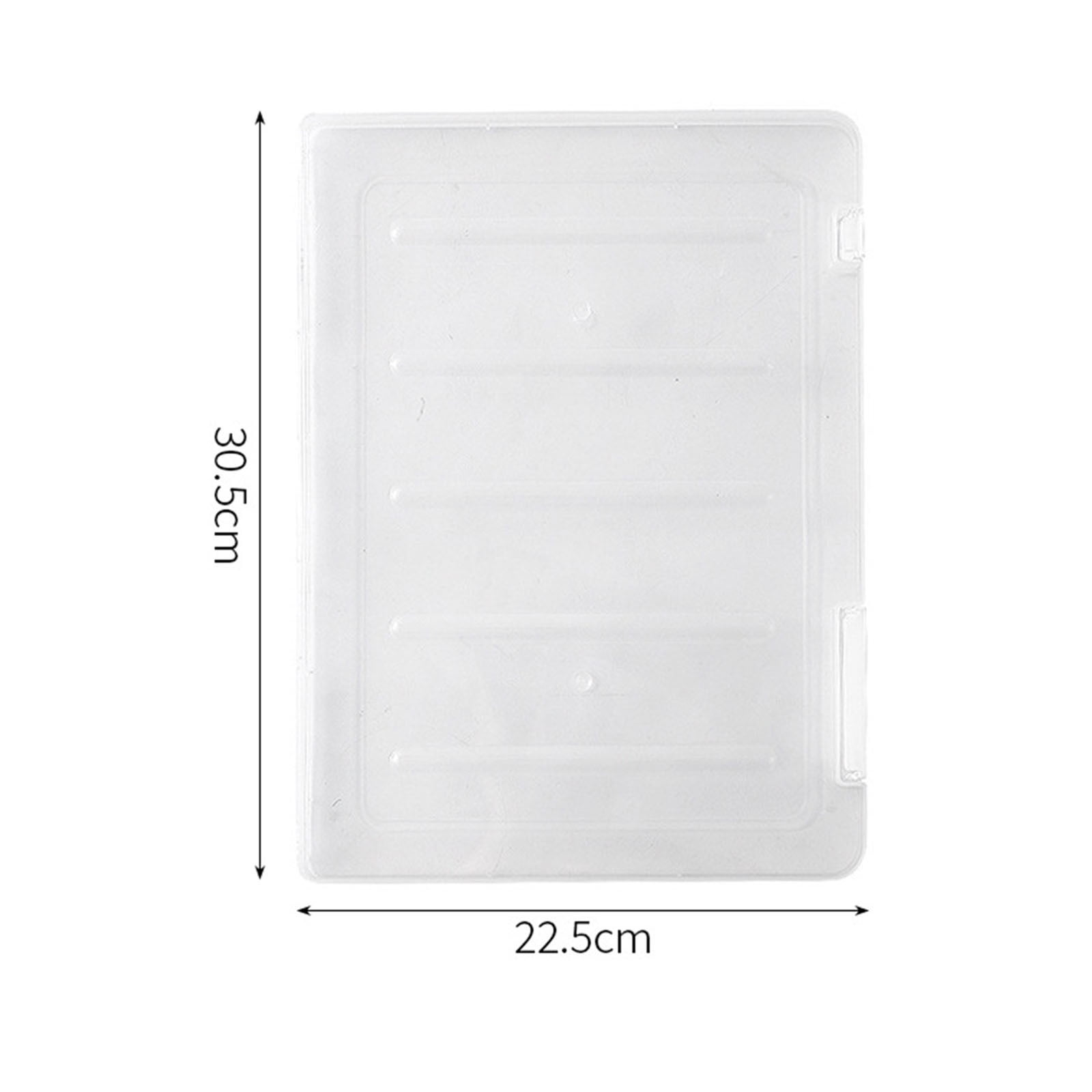 Clear Plastic File Storage Box with Lid, Stackable Document Organizer ...