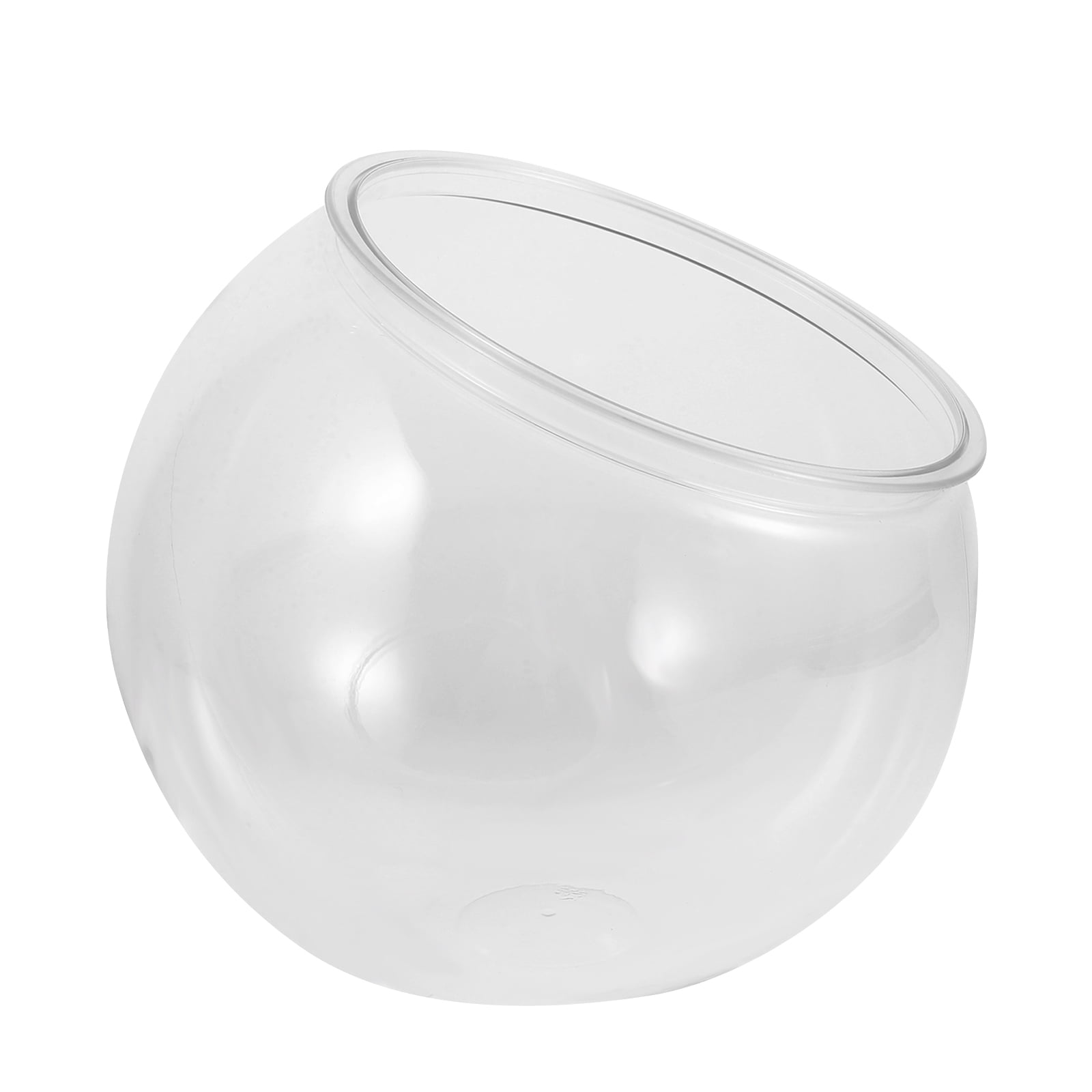 Clear Plastic Fish Bowl Aquarium For Desktop Ideal For Goldfish And ...