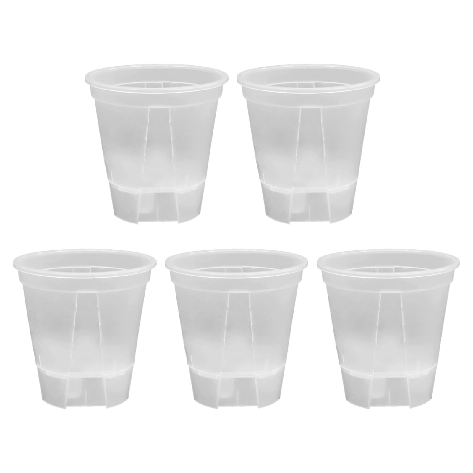 Clear Plastic Flower Pots With Drainage Holes For Orchids Indoor ...