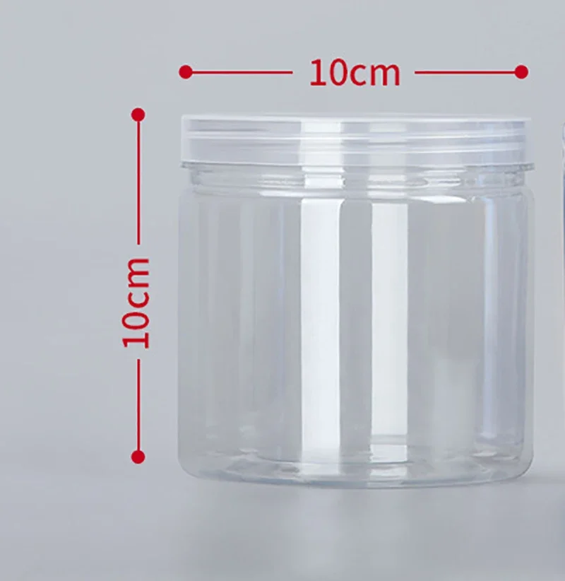 Clear Plastic Food Grade Wide Mouth Refillable Empty Jar for Cosmetic ...