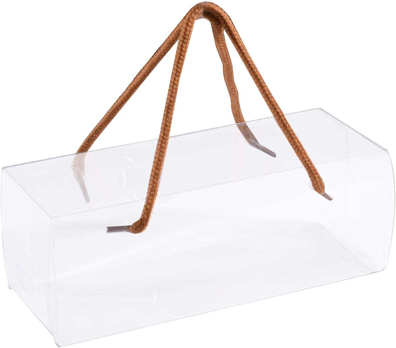 Clear Plastic Gift Box with Handles 16 Pack 8"X3"X3" - Walmart.com