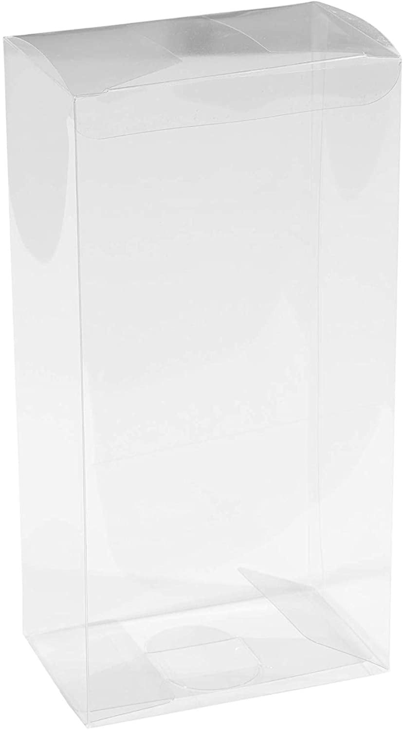 Durable 7.5"x3.75"x2.5" Clear Plastic Gift Boxes for Wrapping & Packing ...