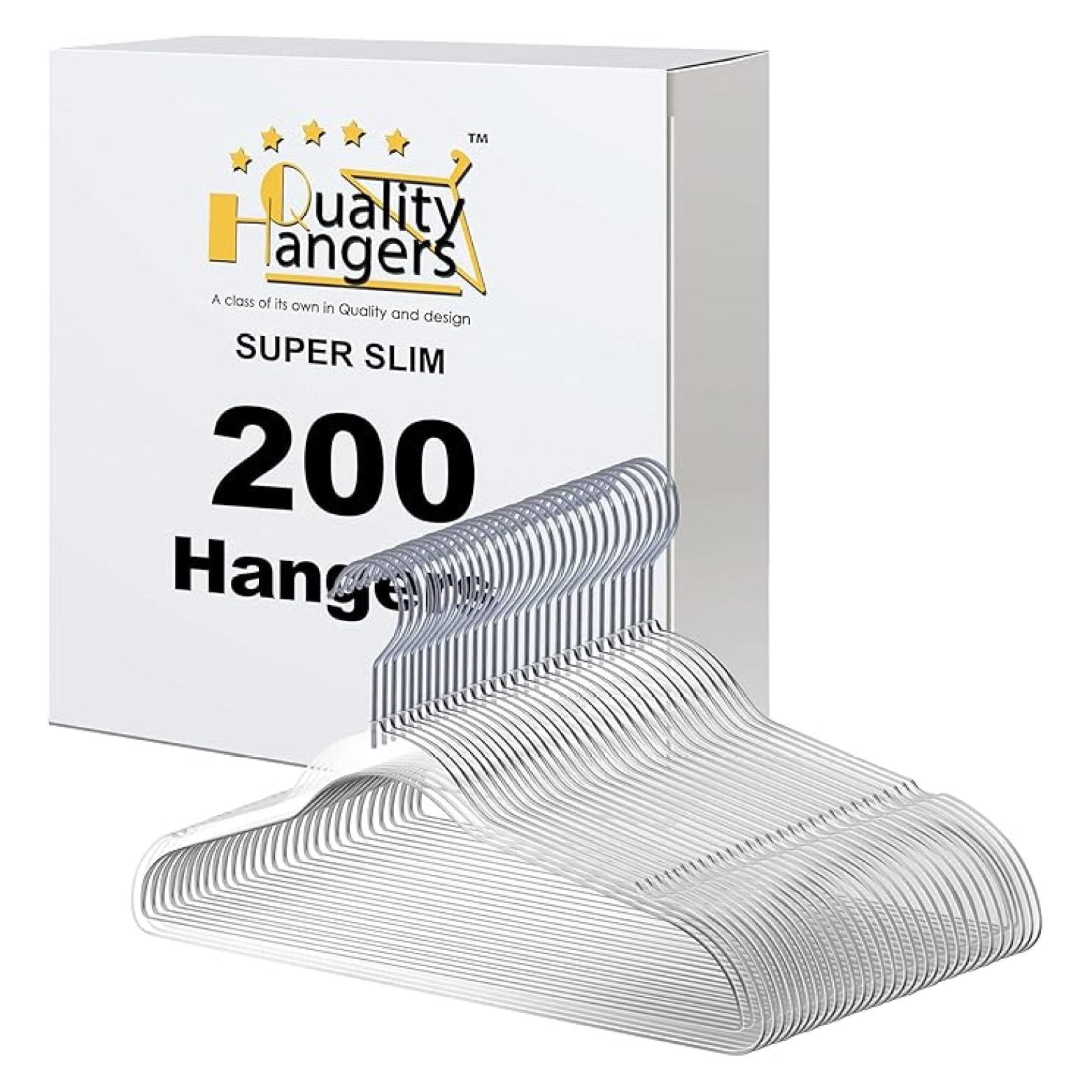 Clear Plastic Hangers for Clothes | Multi Pack - Heavy Duty Hangers ...