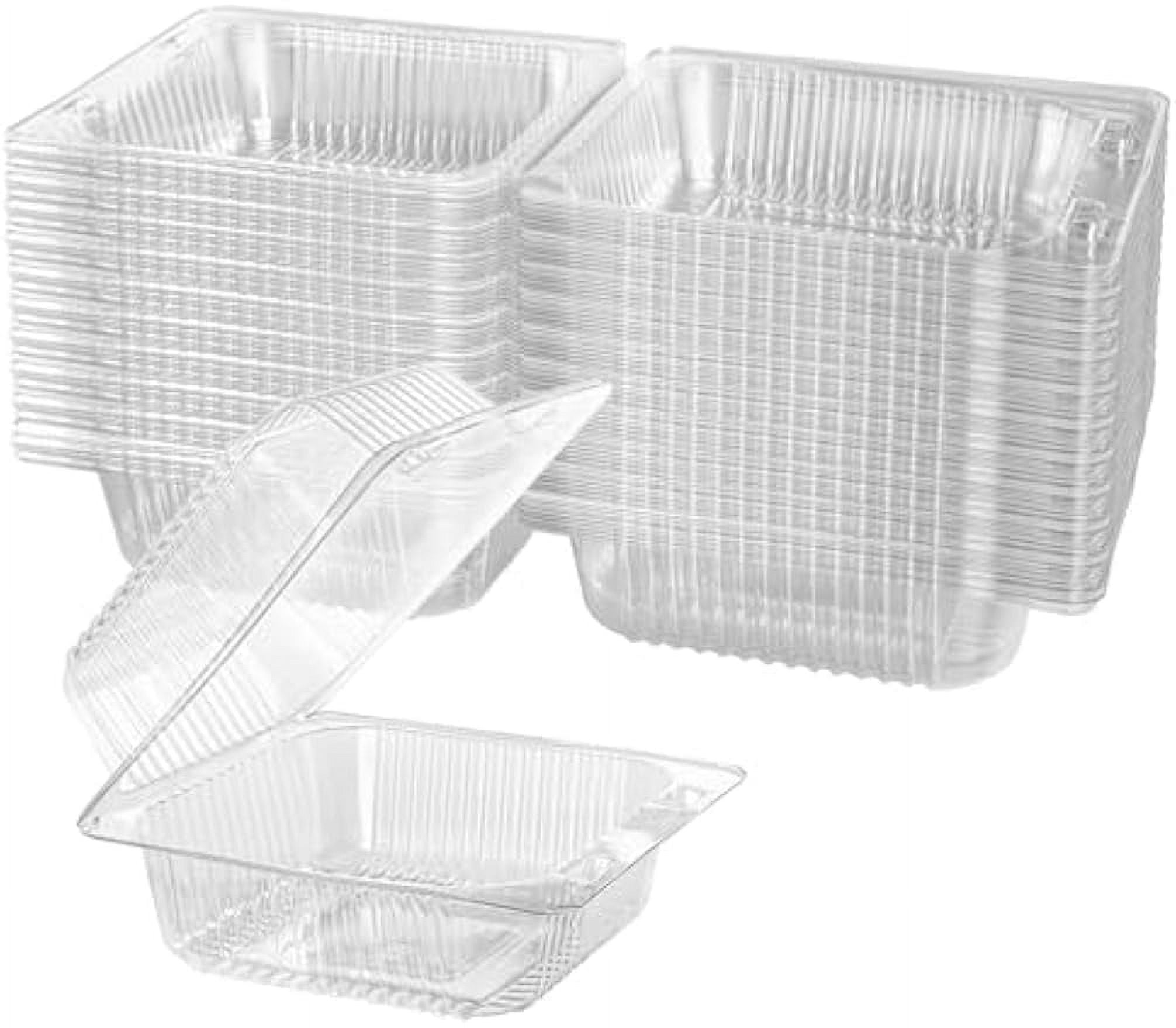Clear Plastic Hinged Take Out Containers Clamshell Takeout Tray Food ...