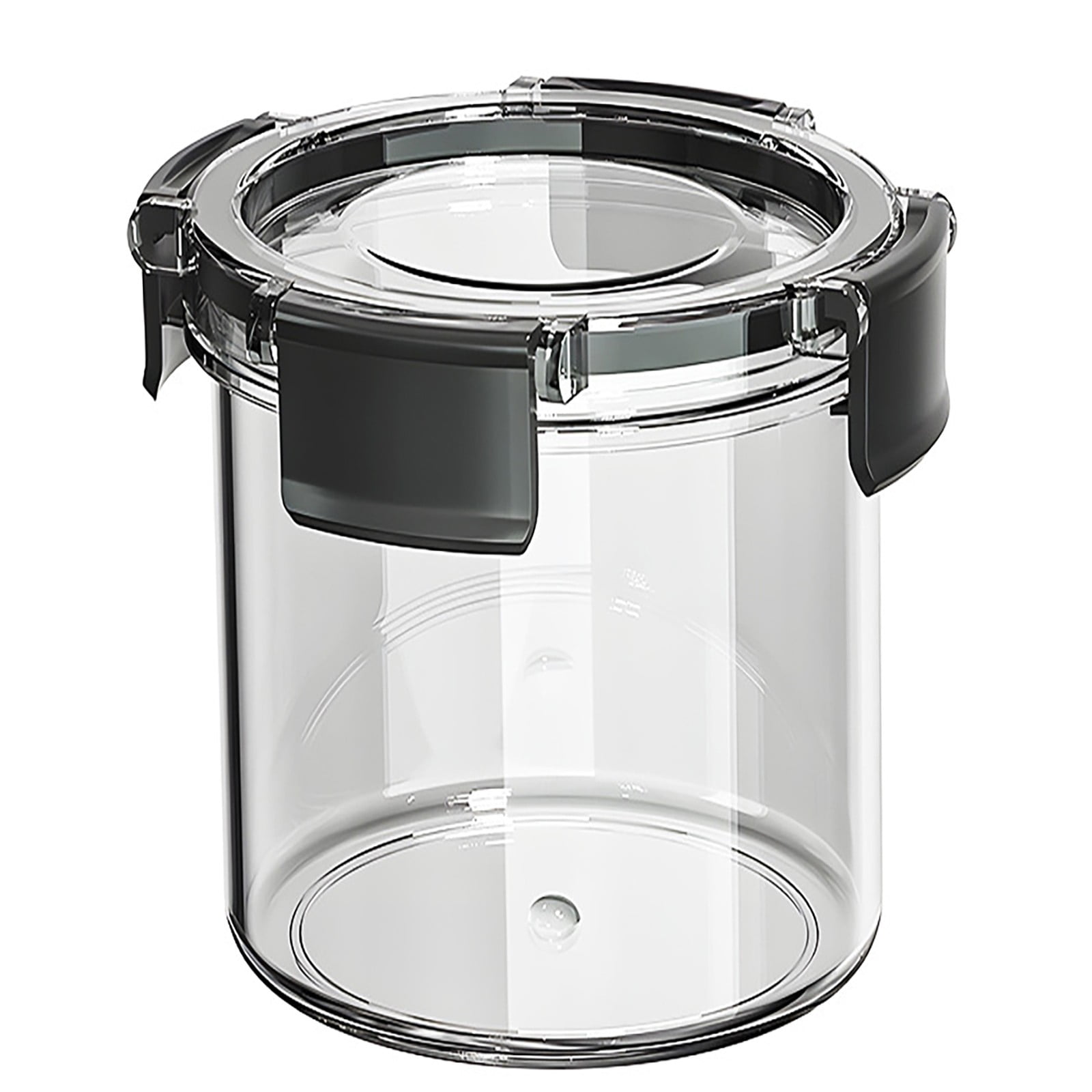 Clear Plastic Jar with Buckle Lid, 800ml/27oz Wide-Mouth Storage ...