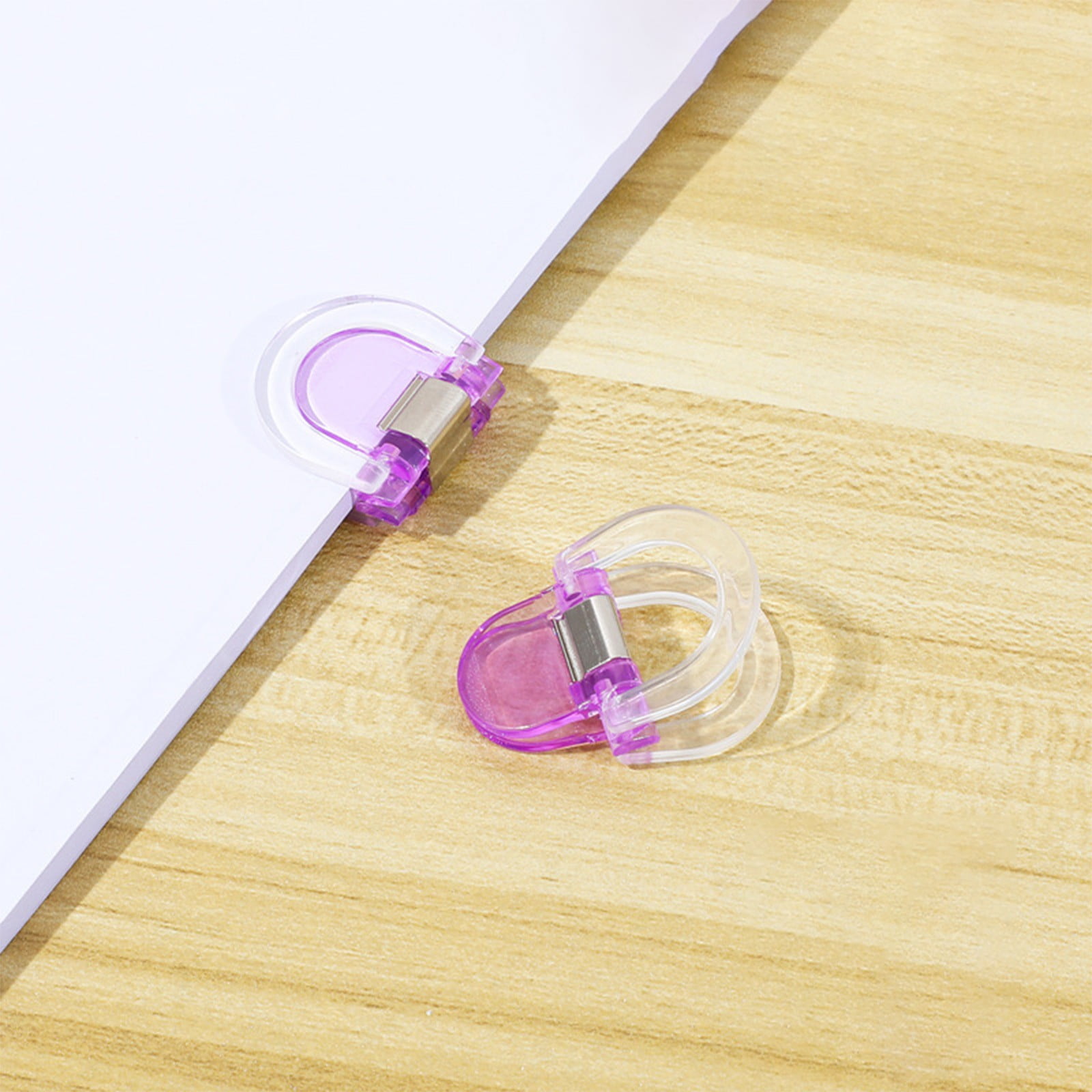 Clear Plastic Long Tail Binder Clip | Transparent Stationery Clamp for ...
