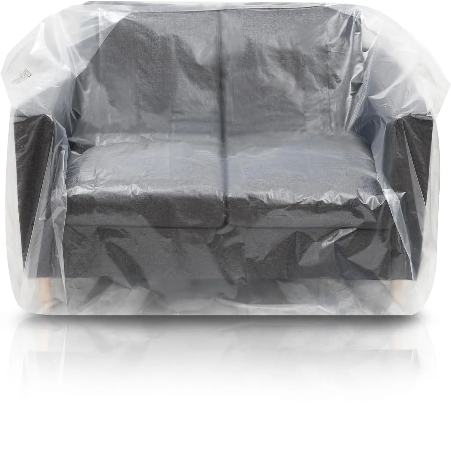 Clear Plastic Loveseat Cover, Waterproof Furniture Protective Wrap for ...