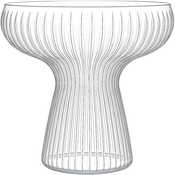 Clear Plastic Margarita Glasses, 11 oz, Set of 40, Disposable Ripple ...