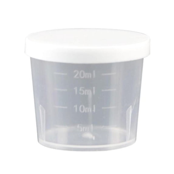 Clear Plastic Medication Measuring Cup with Lid, Multipurpose ...