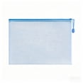 Clear Plastic Mesh Zipper Pouches, File Organizers, Stationery Storage ...