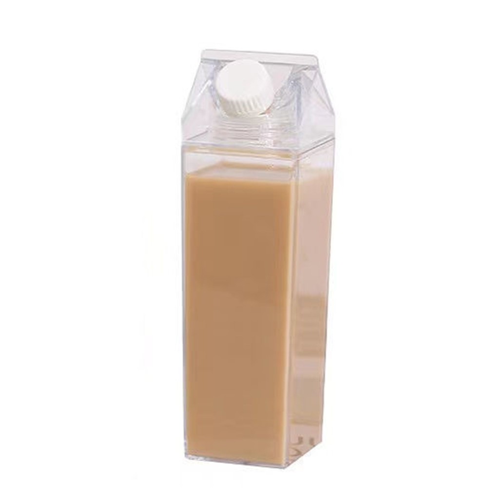 Clear Plastic Milk Carton Water Bottle Portable and Eco friendly for ...