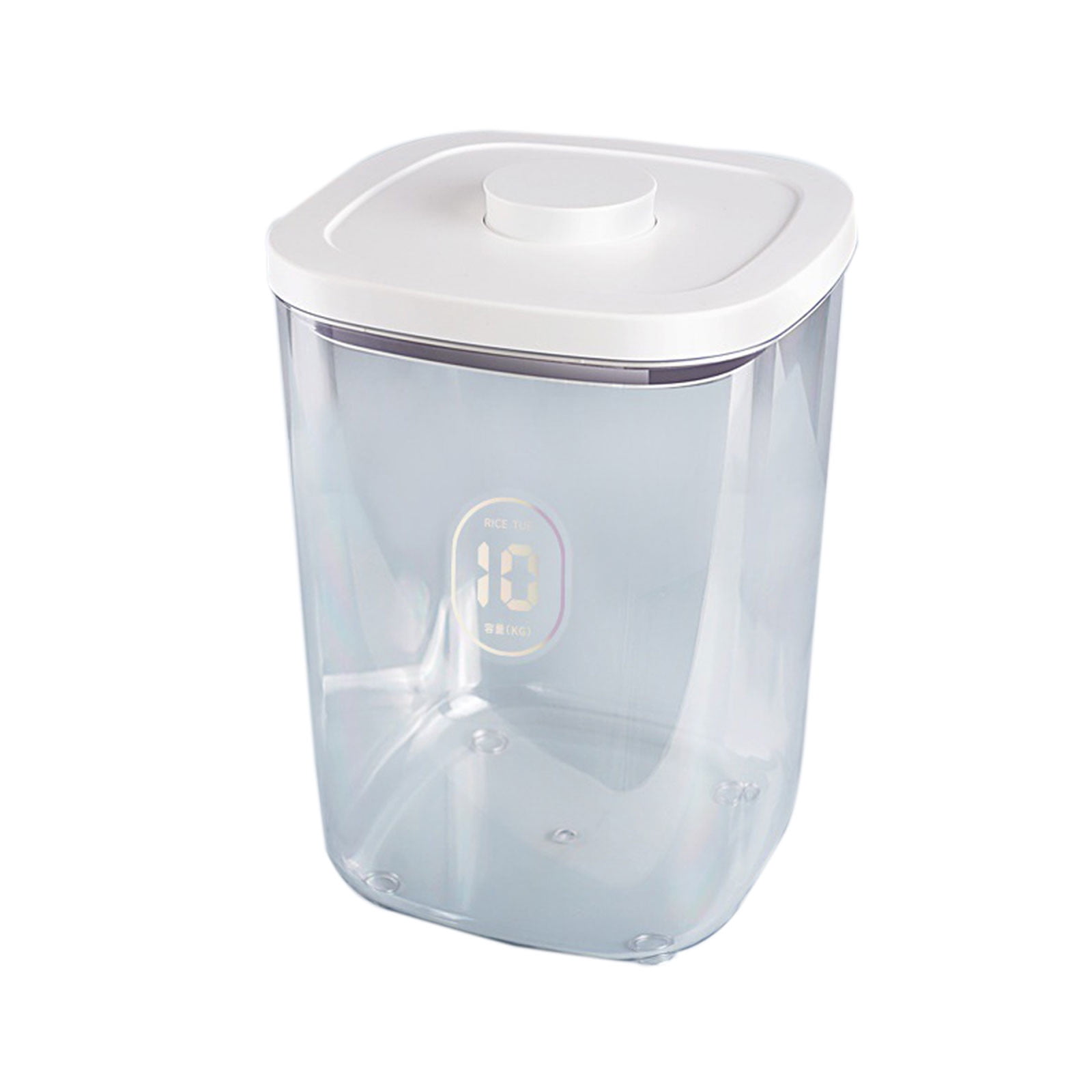 Clear Plastic One Button Vacuum Grain Storage Bucket, 2 Sizes Sealed ...