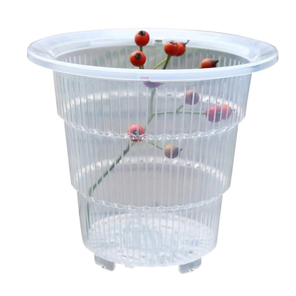 Orchid Pots with Holes Plastic Flower Plant Pot Clear Plastic Orchid ...