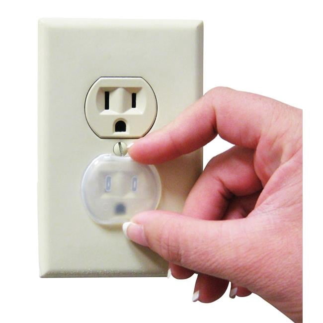 Clear Plastic Outlet Safety Plugs - Pack of 24 - Walmart.com
