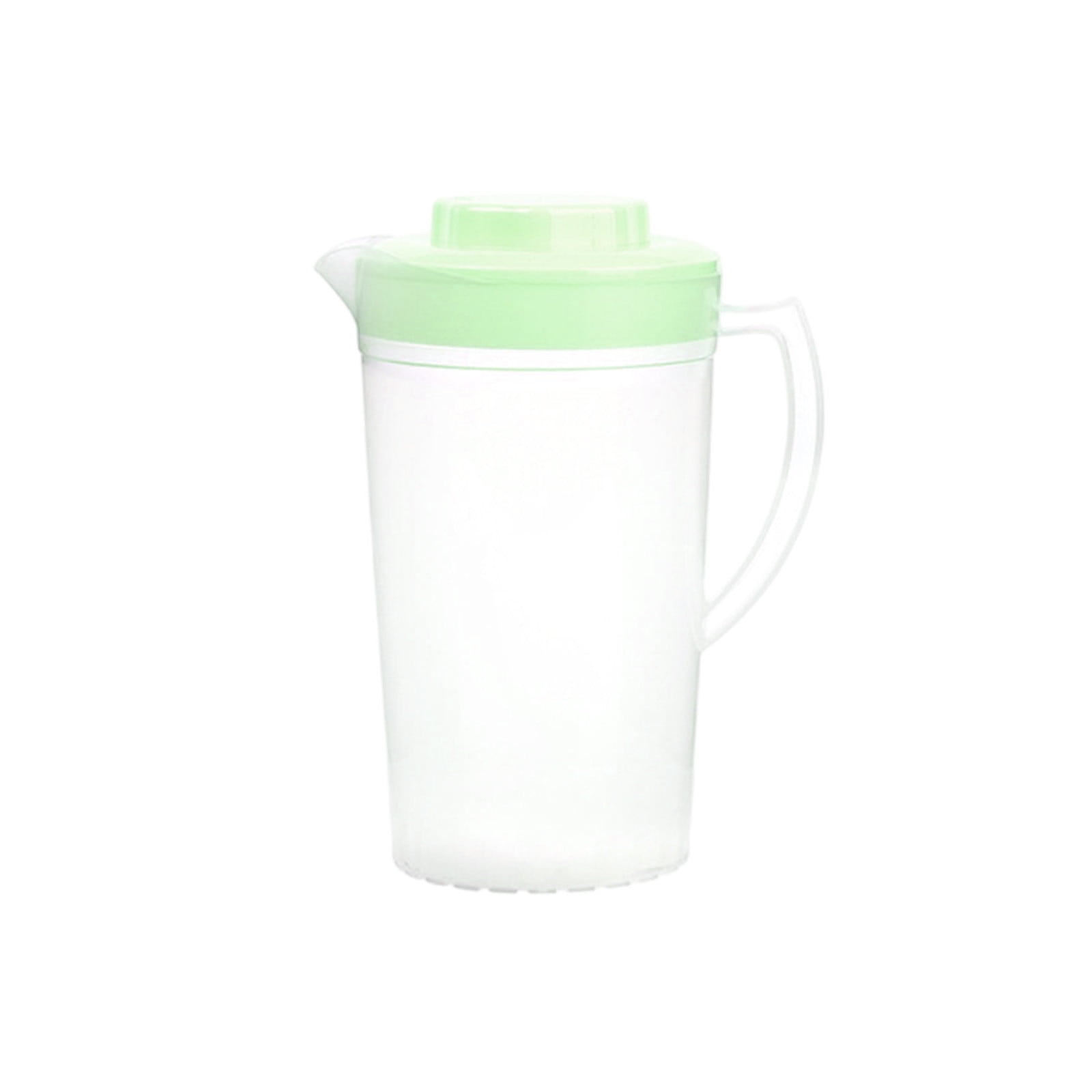 Clear Plastic Pitcher With Lid for Iced Tea Lemonade Milk Beverages BPA ...