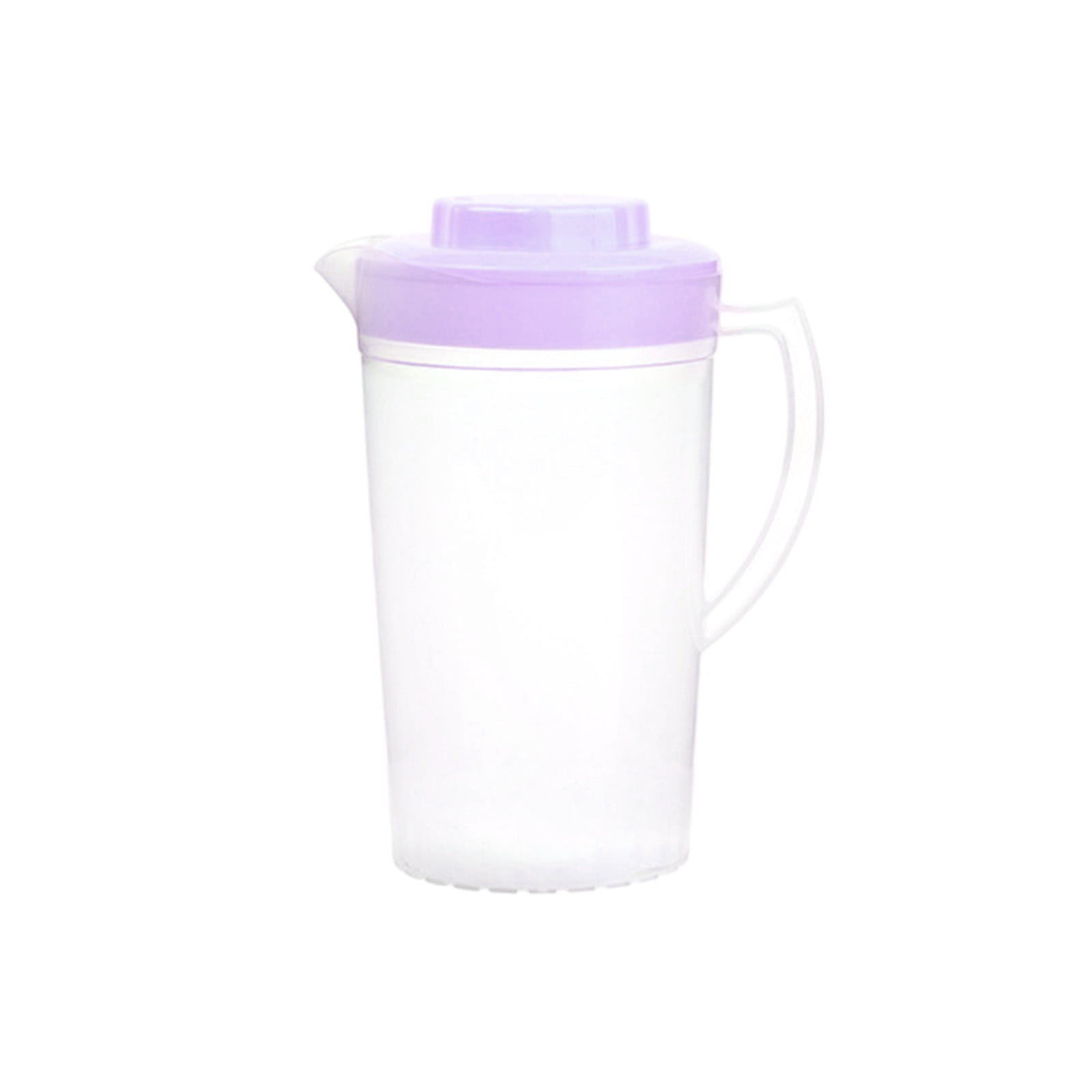 Clear Plastic Pitcher With Lid for Iced Tea Lemonade Milk Beverages BPA ...