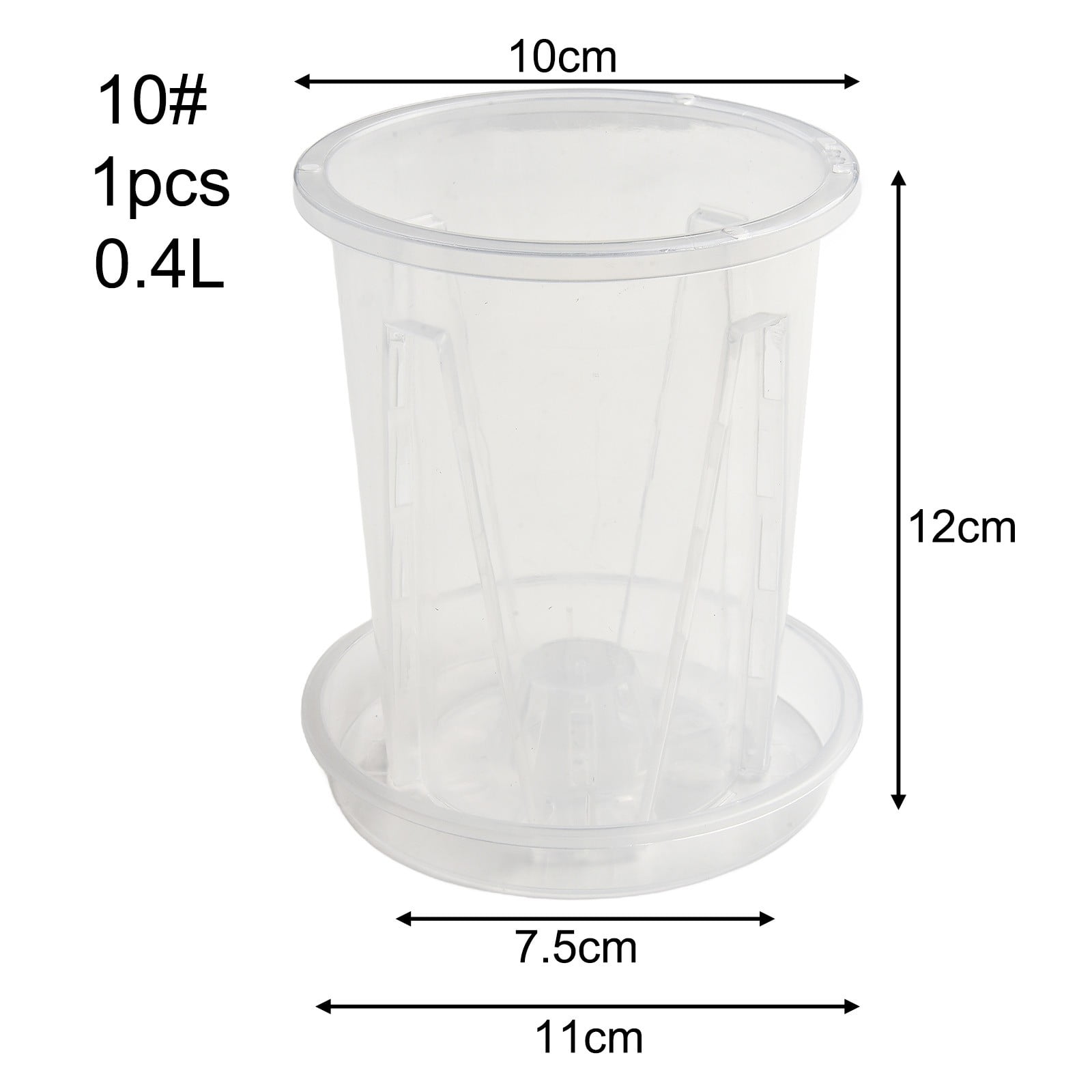 Clear Plastic Plant Nursery Pots with Saucer Transparent Gardening ...