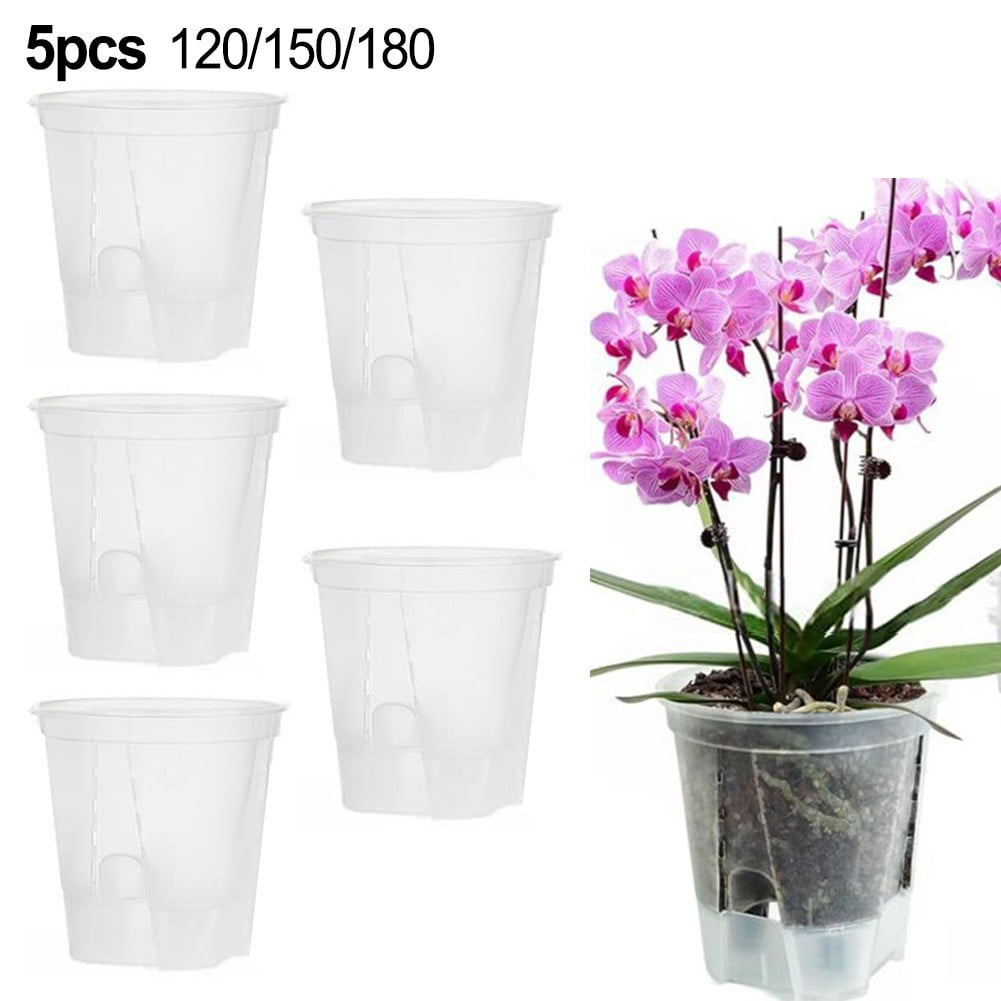 Clear Plastic Plant Nursery Pots with Saucer Transparent Tool with ...