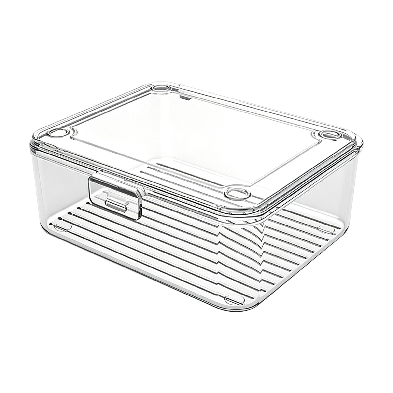Clear Plastic Playing Card Storage Box Case, Snap Closed Deck Holder ...