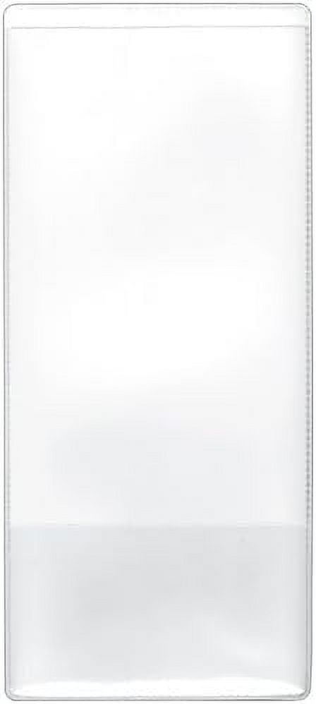 Clear Plastic Policy/Lotto Ticket Holders with Business Card Pocket 100 ...