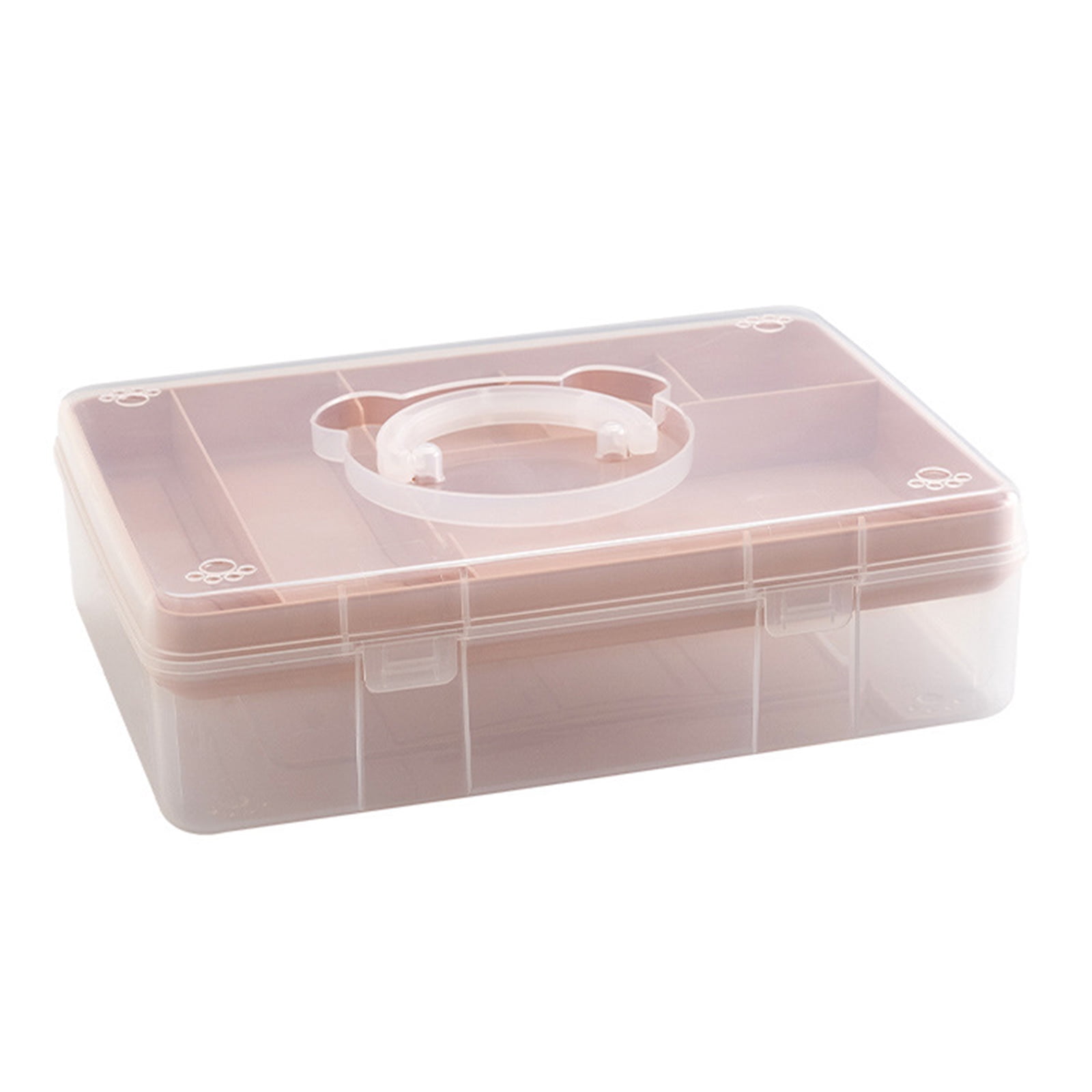 Clear Plastic Project Case Organiser Storage Box Stackable Storage ...