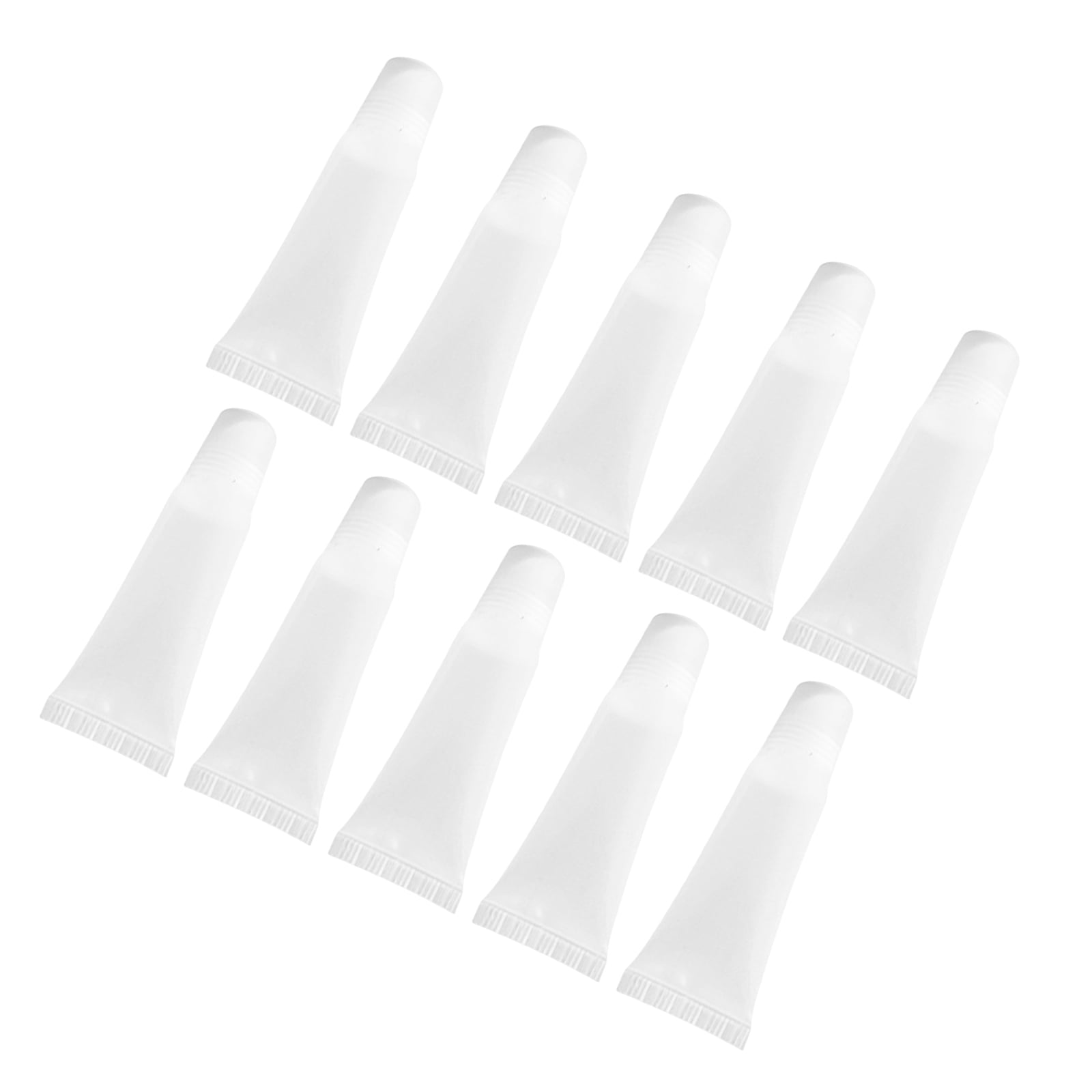 Clear Plastic Refillable Lip Balm Tubes Angled Nozzle for Precise ...