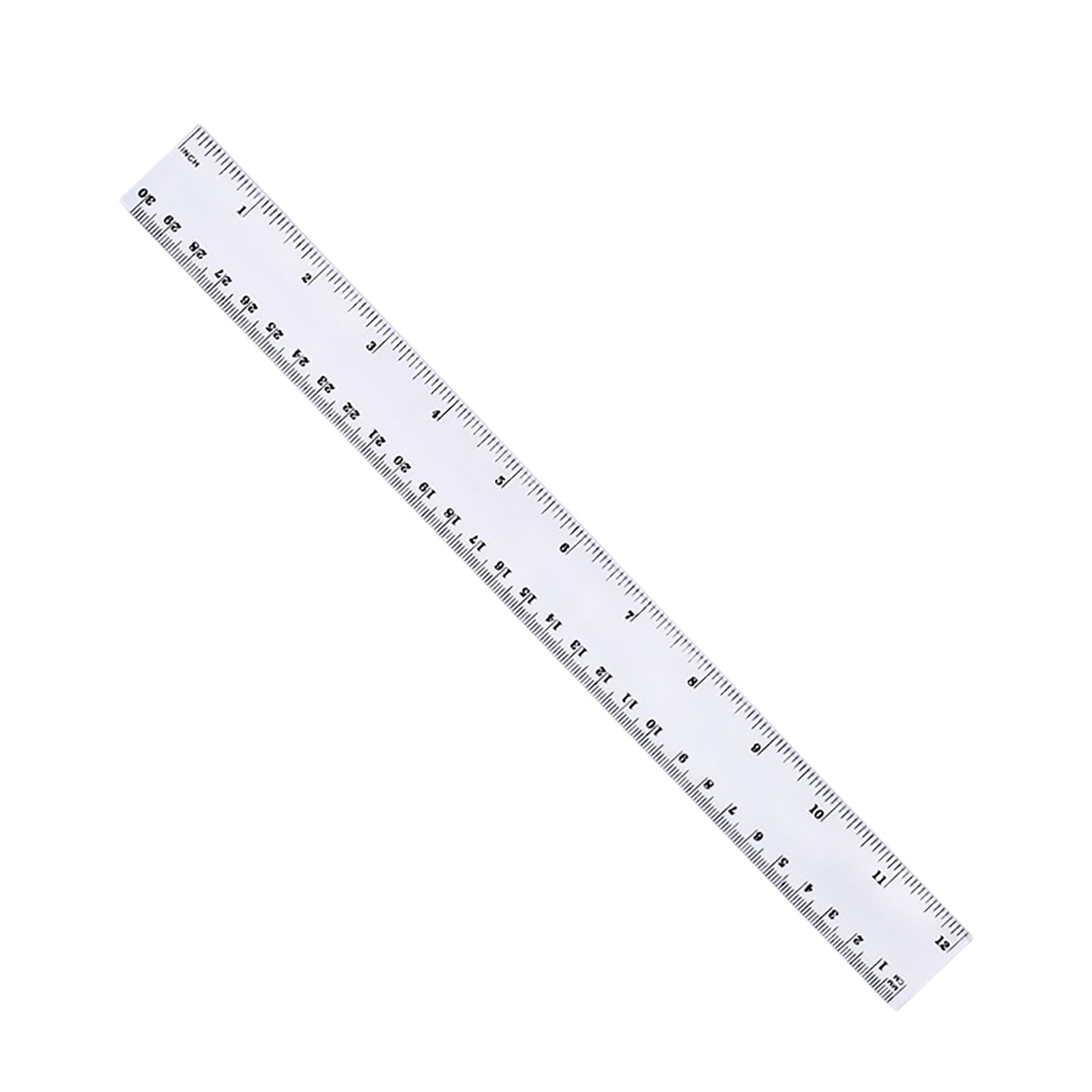 Clear Plastic Ruler - 30cm, Transparent, Double Scale, for Students and ...