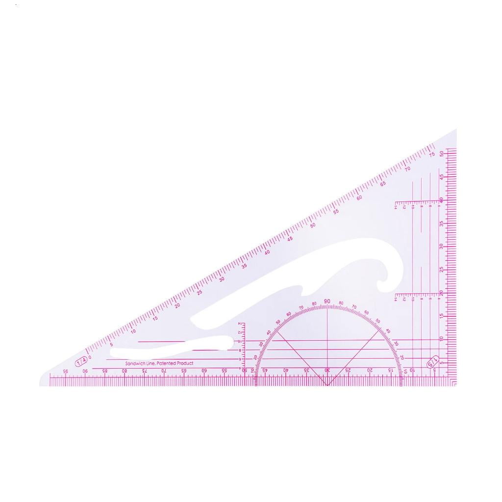 Clear Plastic Ruler Sewing Ruler Perfect for Patchwork & Quilting ...