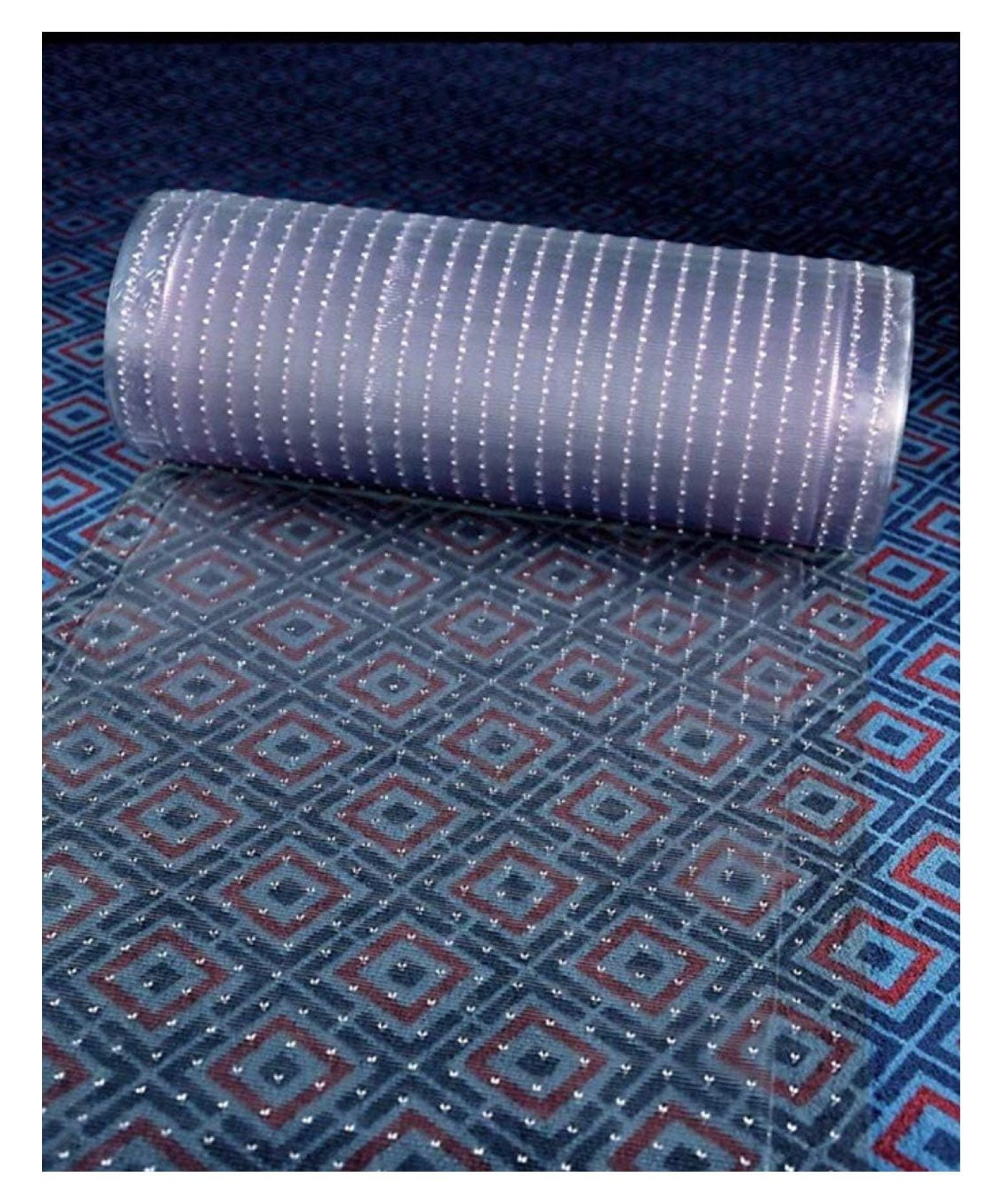 Clear Plastic Runner Rug Carpet Protector Mat Ribbed Multi-Grip (26”in ...