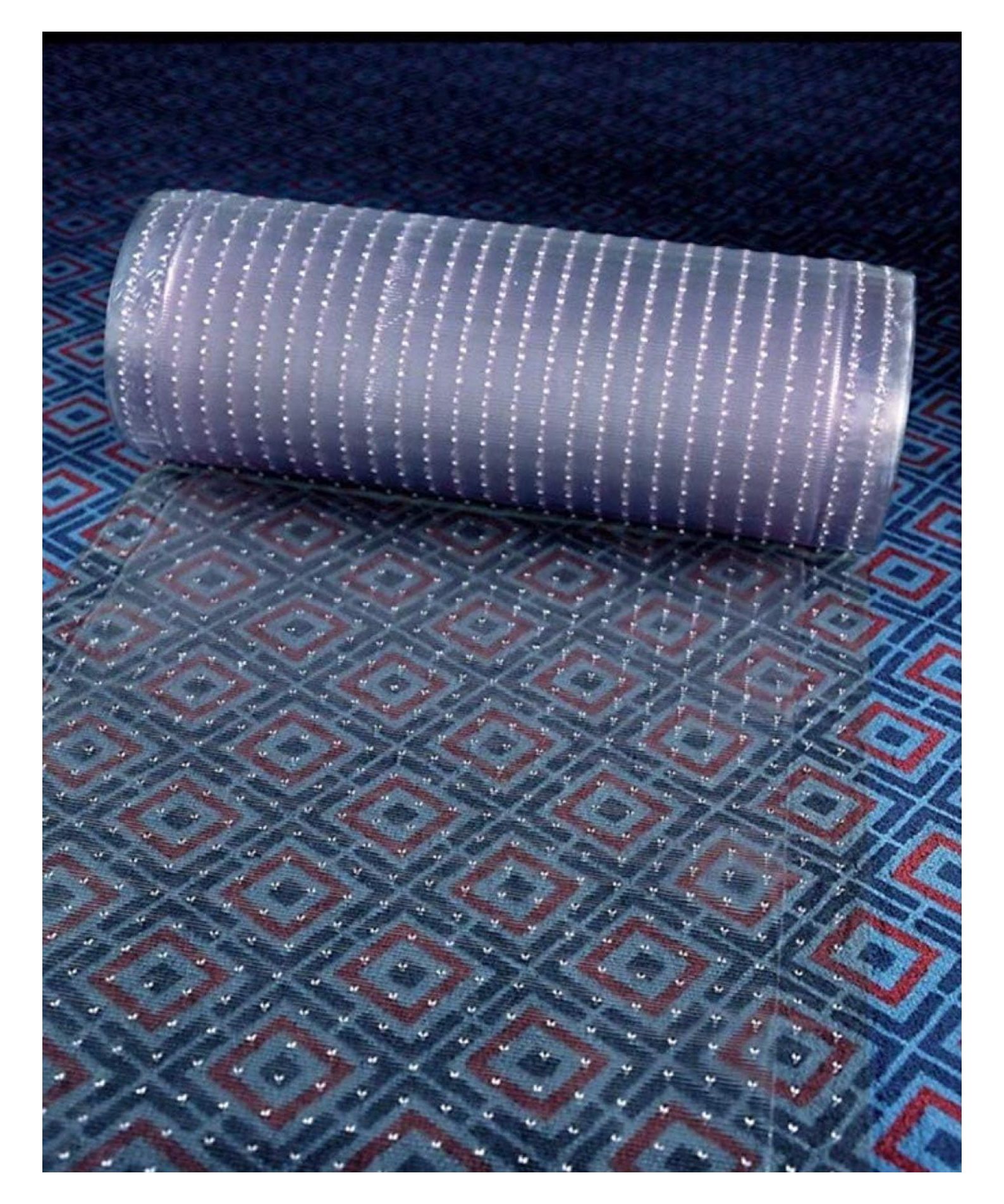 Clear Plastic Runner Rug Carpet Protector Mat Ribbed Multi-Grip (26”in ...