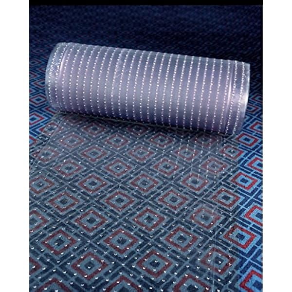 Clear Plastic Runner Rug Carpet Protector Mat Ribbed Multi-Grip (Clear ...