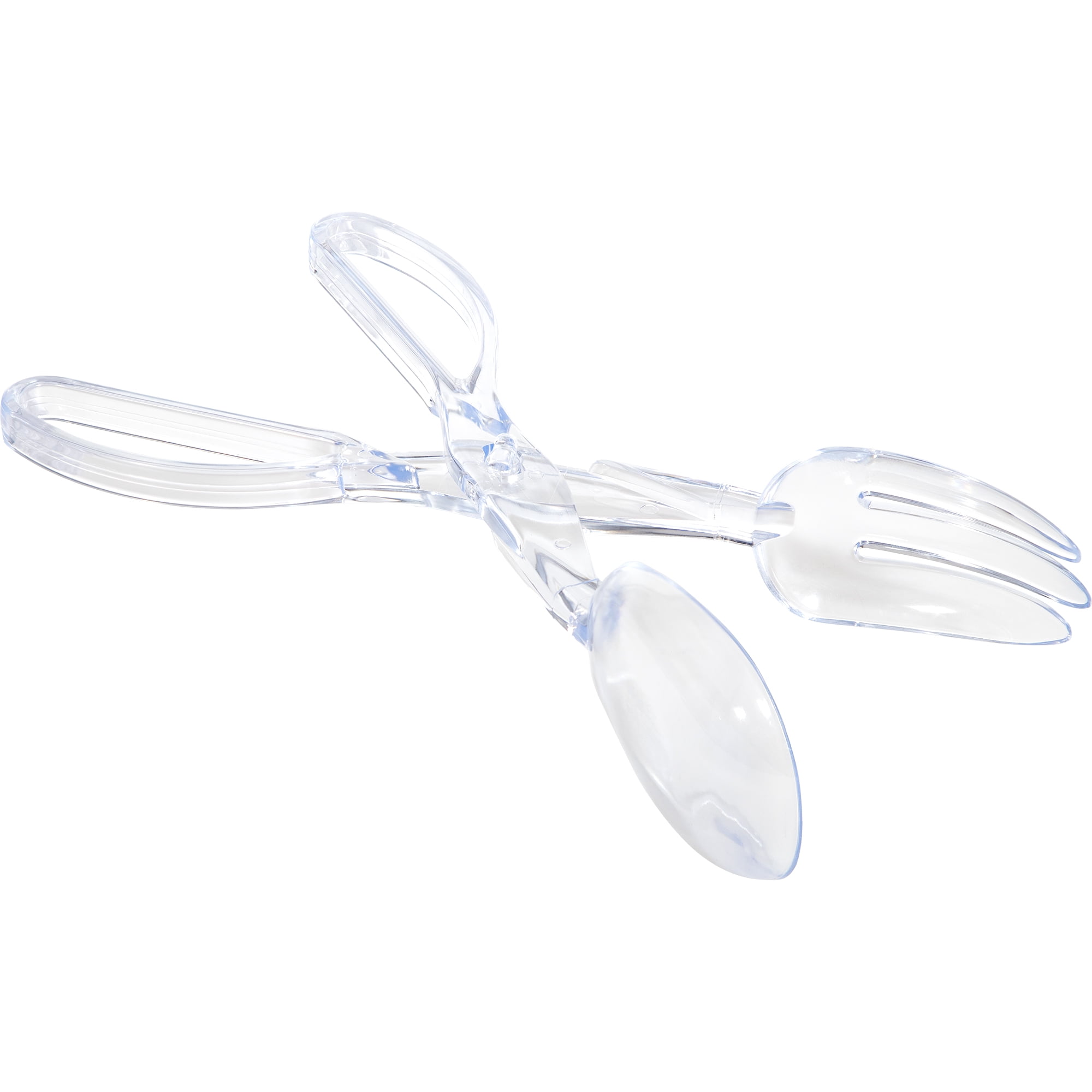 Way To Celebrate Clear Plastic Salad Tongs for Serving and Tossing ...