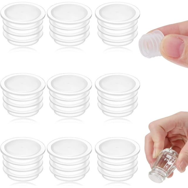 Clear Plastic Salt and Pepper Shaker Stoppers - Pack of 10 | 1/2 Inch ...
