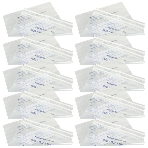 Clear Plastic With Security Tape 10pcs Plastic Tamper Evident Bag Cash ...