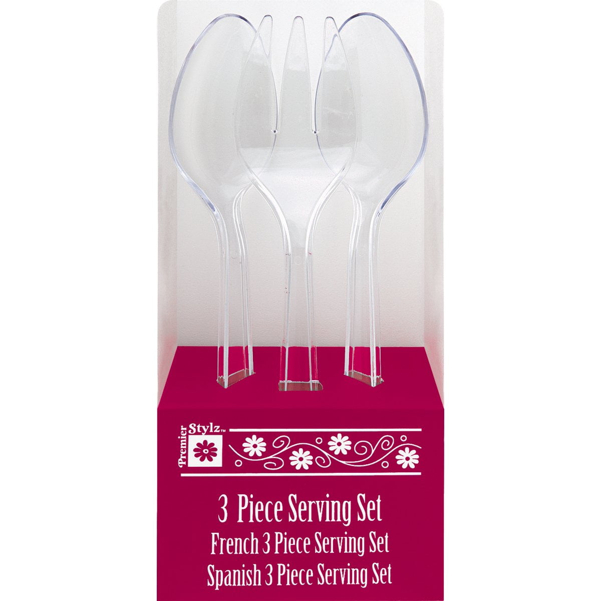 Clear Plastic Serving Set, 3pc - Walmart.com